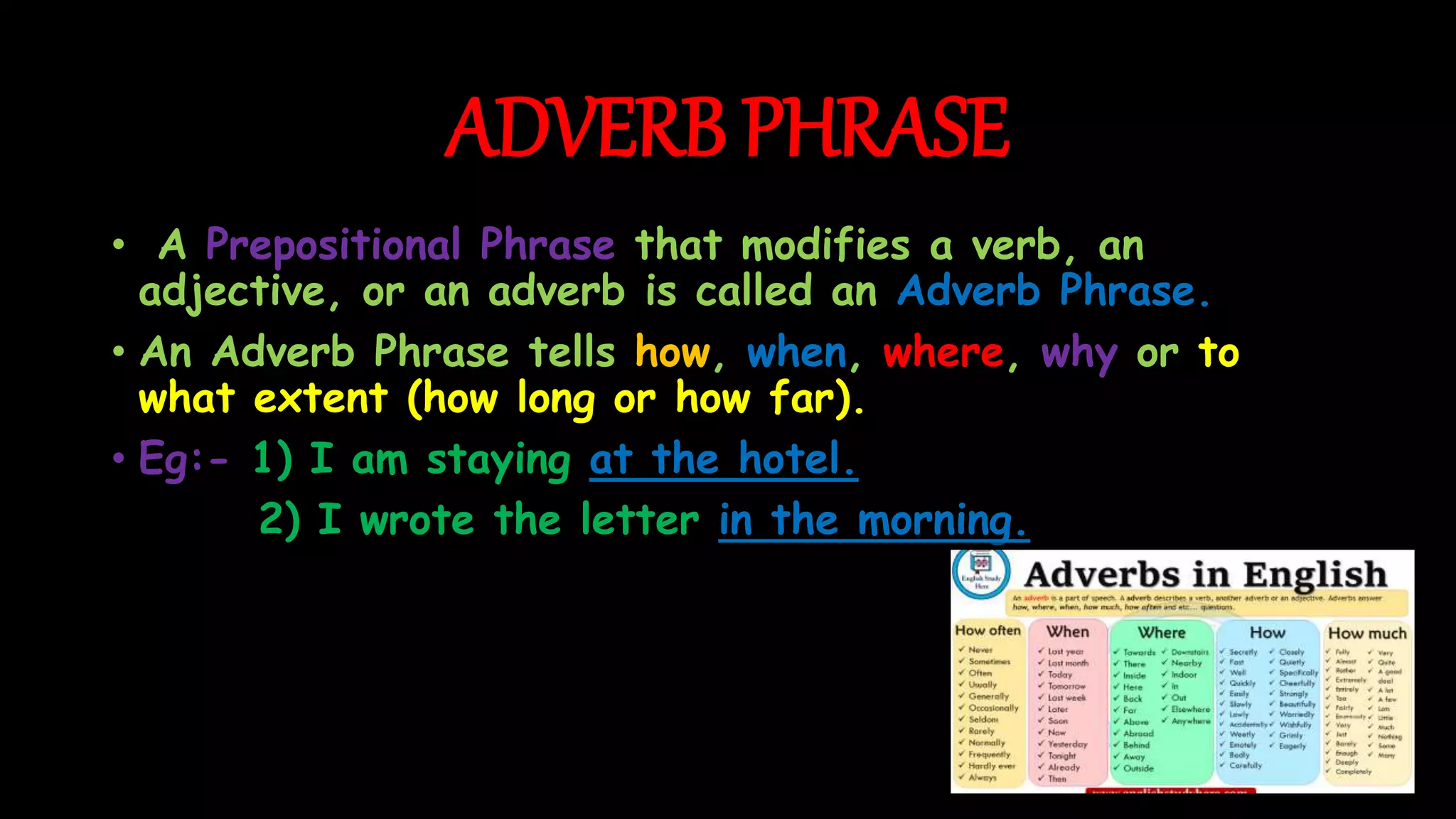 PHRASES AND CLAUSES | PPT