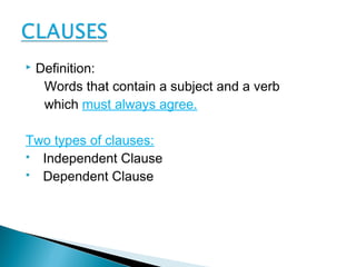 Phrases and clauses 2 | PPT