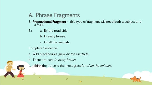 Phrases and Fragments