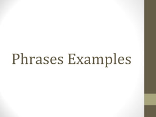 Phrases and sentences | PPT