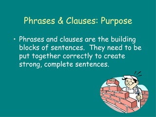 Phrases clauses 090 powerpoint | PPT