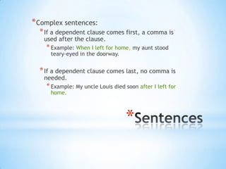 Phrases, clauses, and sentences | PPTX