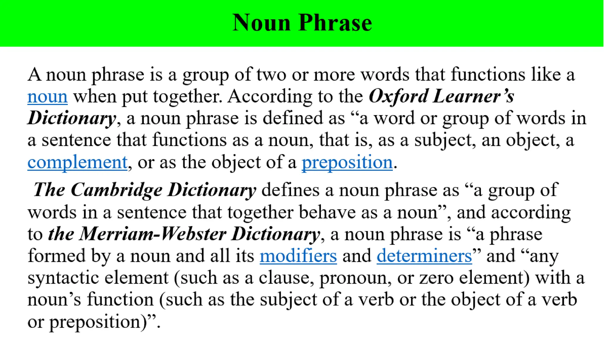 Phrases in English grammar - Types and Usage | PPTX