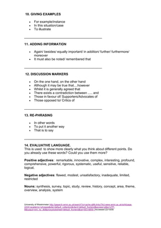 Phrases in academic writing | PDF