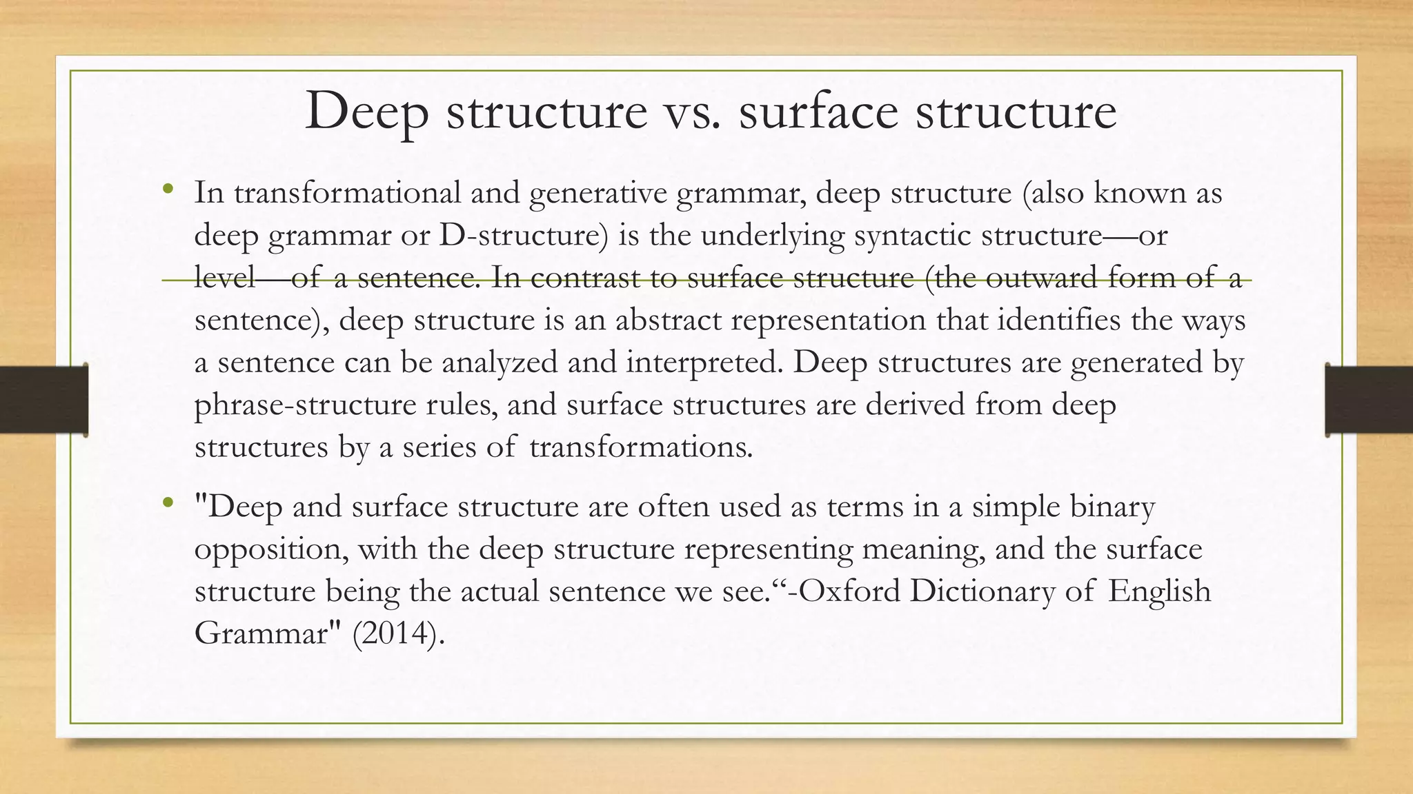 Phrase structure grammar | PPTX