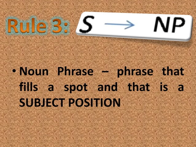 Phrase structure rule | PPTX