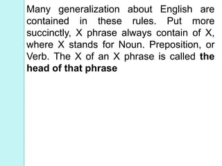 Phrase structure rules | PPTX