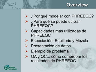 phreeqc training manual introductorio para todos | PPT