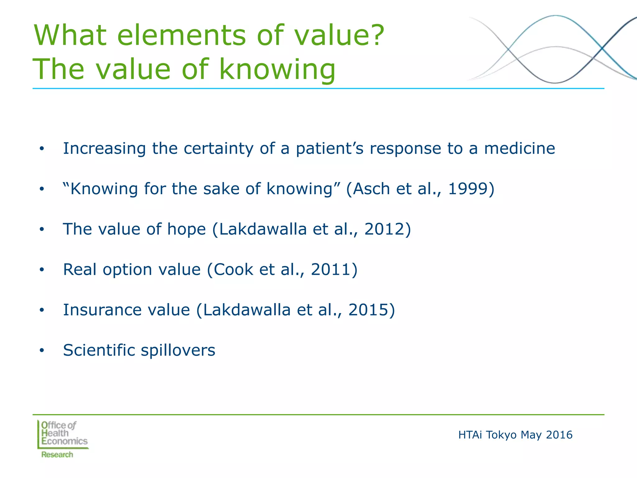 Dimensions of value, assessment, and decision making | PPT