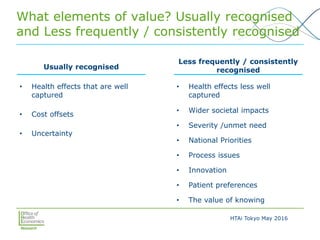 Dimensions of value, assessment, and decision making | PPT