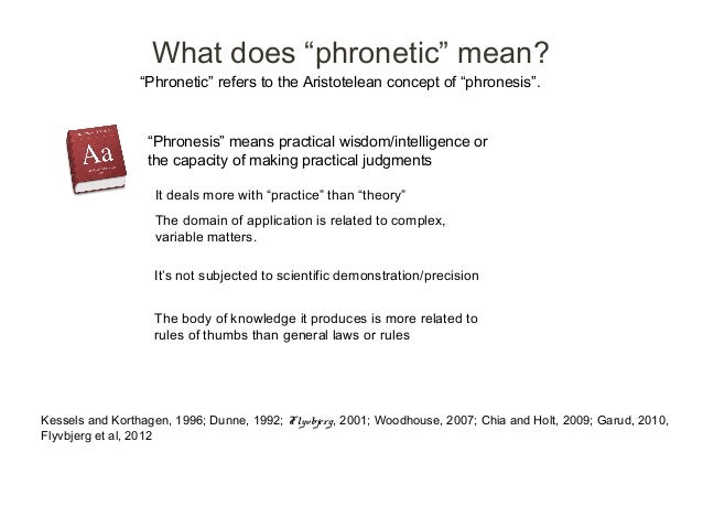 Deliberative/instrumental actions vs phronetic actions in learning di…