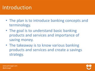 Personal Finance: Banking Basics and Saving Money | PPTX