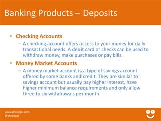 Personal Finance: Banking Basics and Saving Money | PPTX