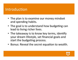 Personal Finance: Budgeting & Psychology of Spending by @Phroogal | PPTX