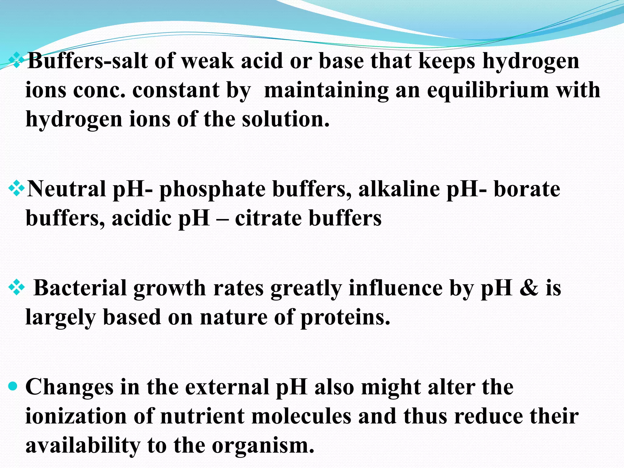 Bacterial growth and pH | PDF