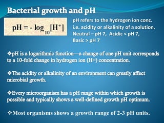 Bacterial growth and pH | PDF