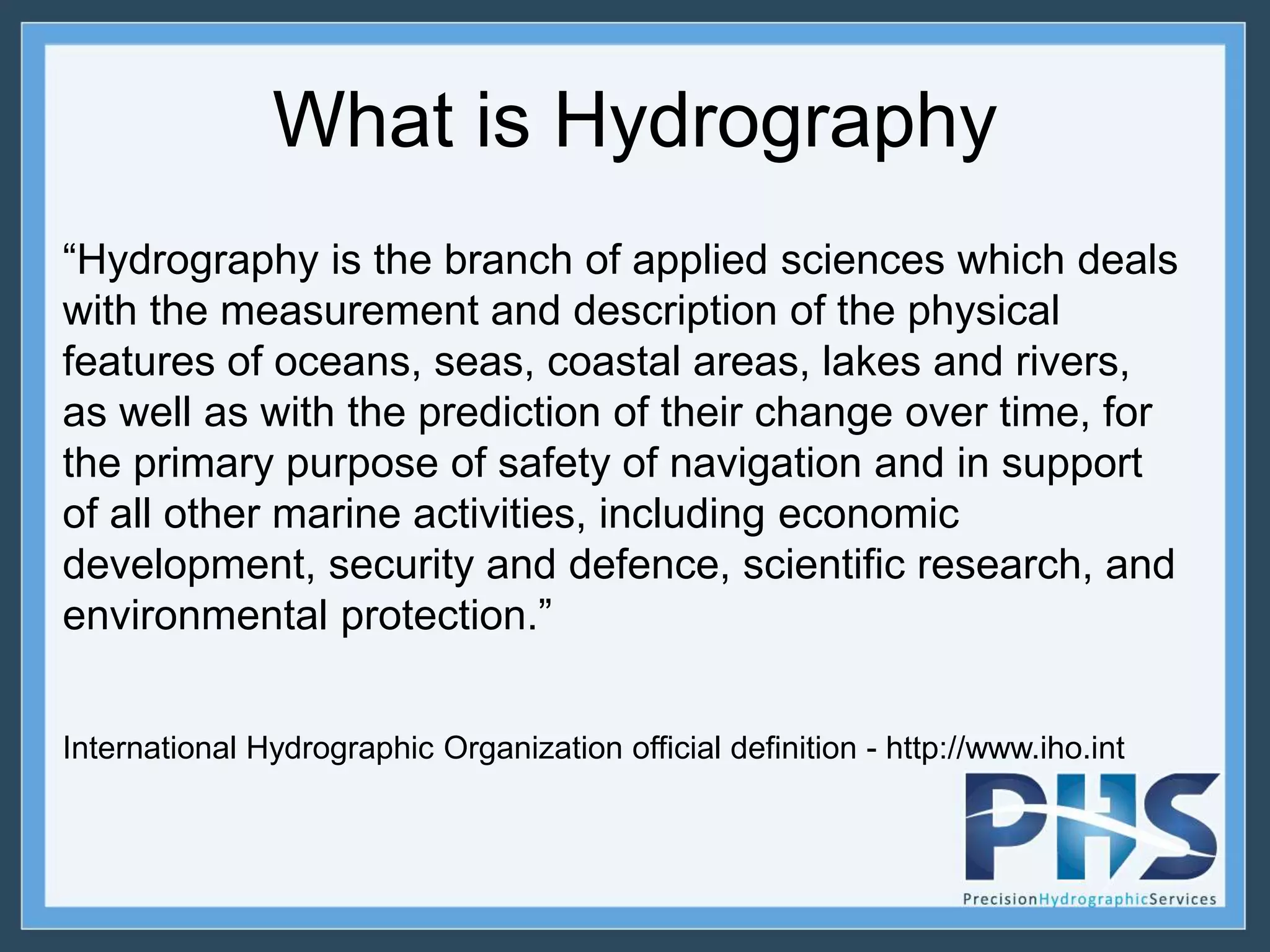 Hydrography for Maximising Port Capacity | PPTX