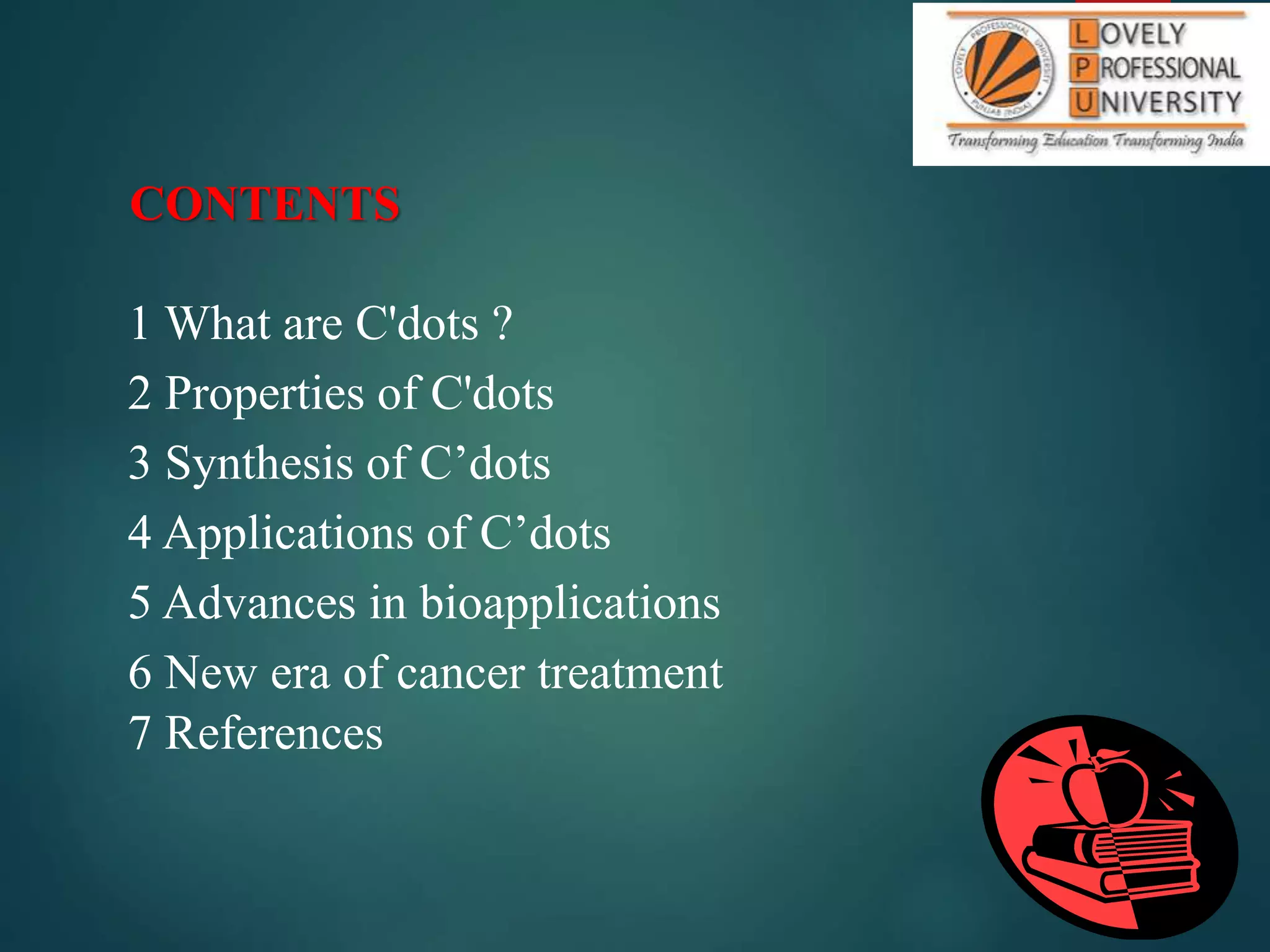 Application of Carbon dots ppt | PPTX