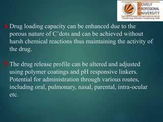 Application of Carbon dots ppt | PPTX