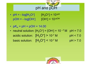 P H Scale And Calculations | PPT