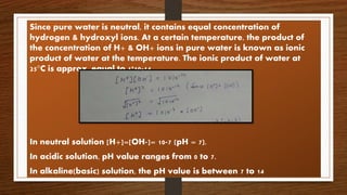 P h scale, buffers, redox potential | PPTX