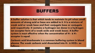 P h scale, buffers, redox potential | PPTX