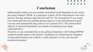 pH sensitive insitu gel of administration | PPTX