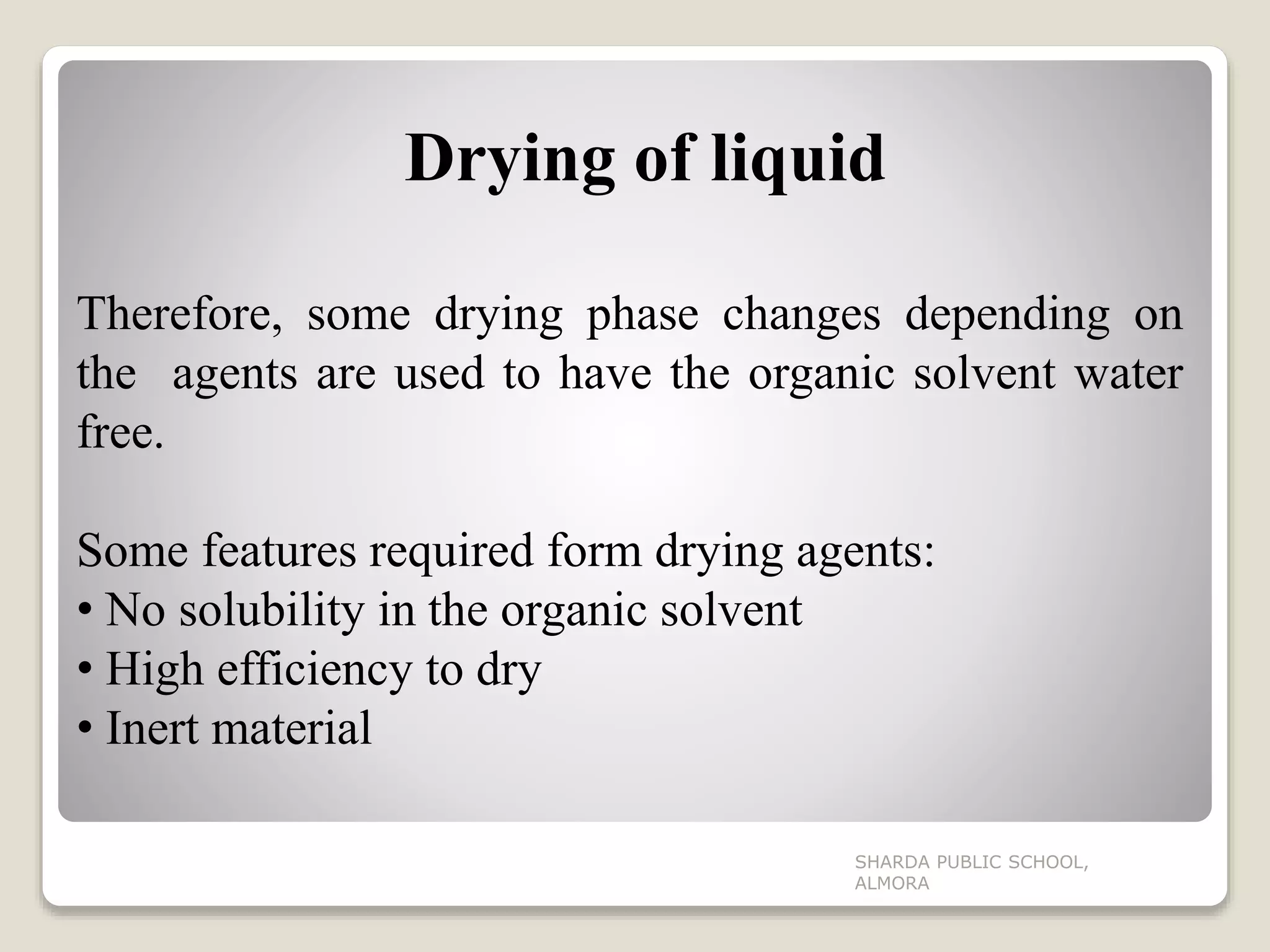 Separation and Purification of organic compounds | PPTX