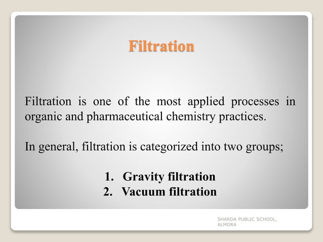 Separation and Purification of organic compounds | PPTX