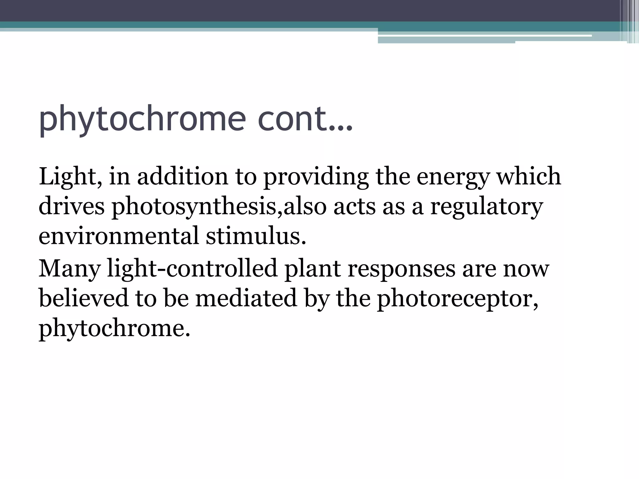 phytochrome | PPTX
