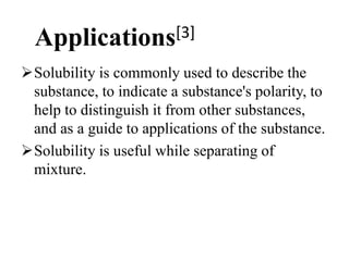 Ph and solubility profile | PPTX