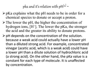 Ph and solubility profile | PPTX