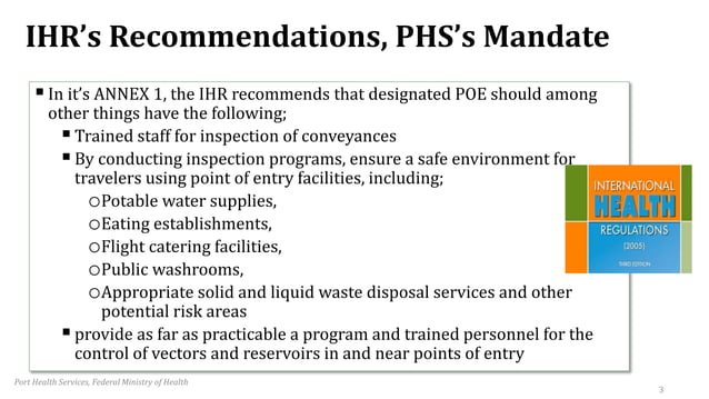 PHS Sanitation and Hygiene.pptx | Healthcare Industry | Industries