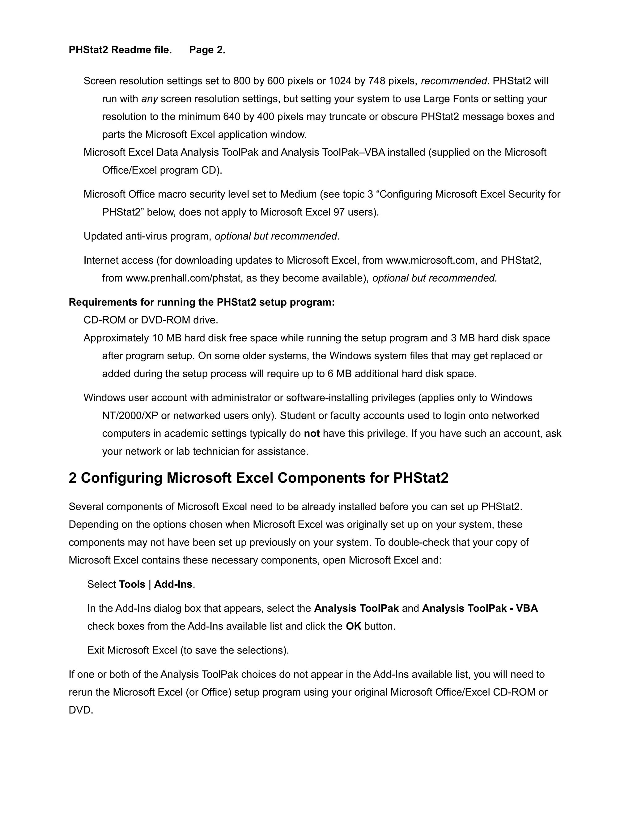 Ph stat2 readme | RTF