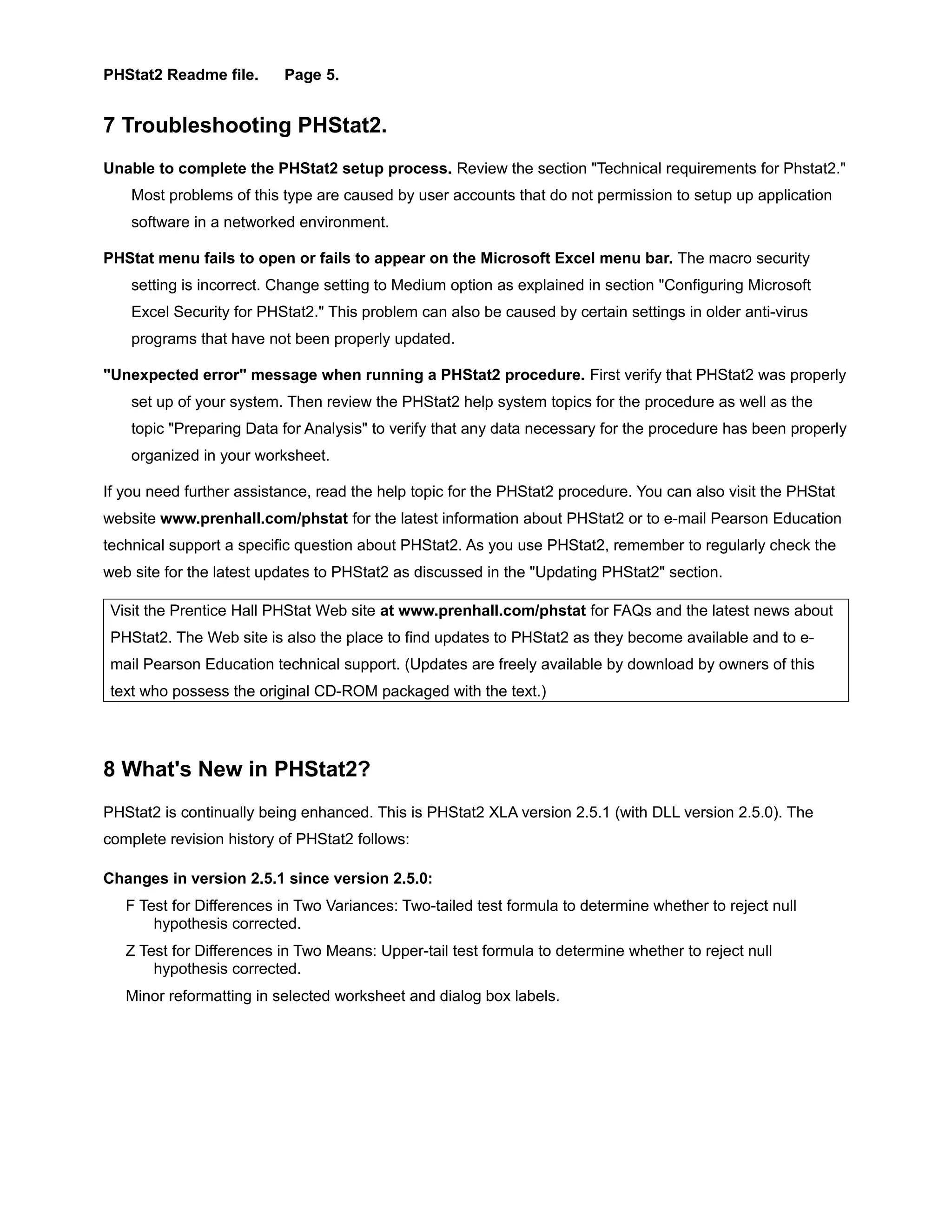 Ph stat2 readme | RTF