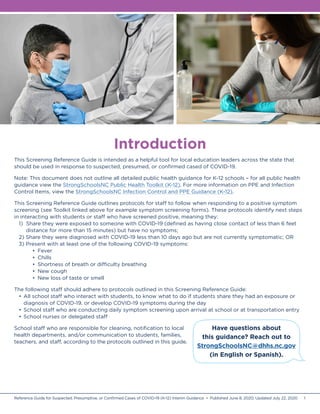 COVID-19 Screening Guide | PDF | Infectious Diseases | Diseases and Conditions