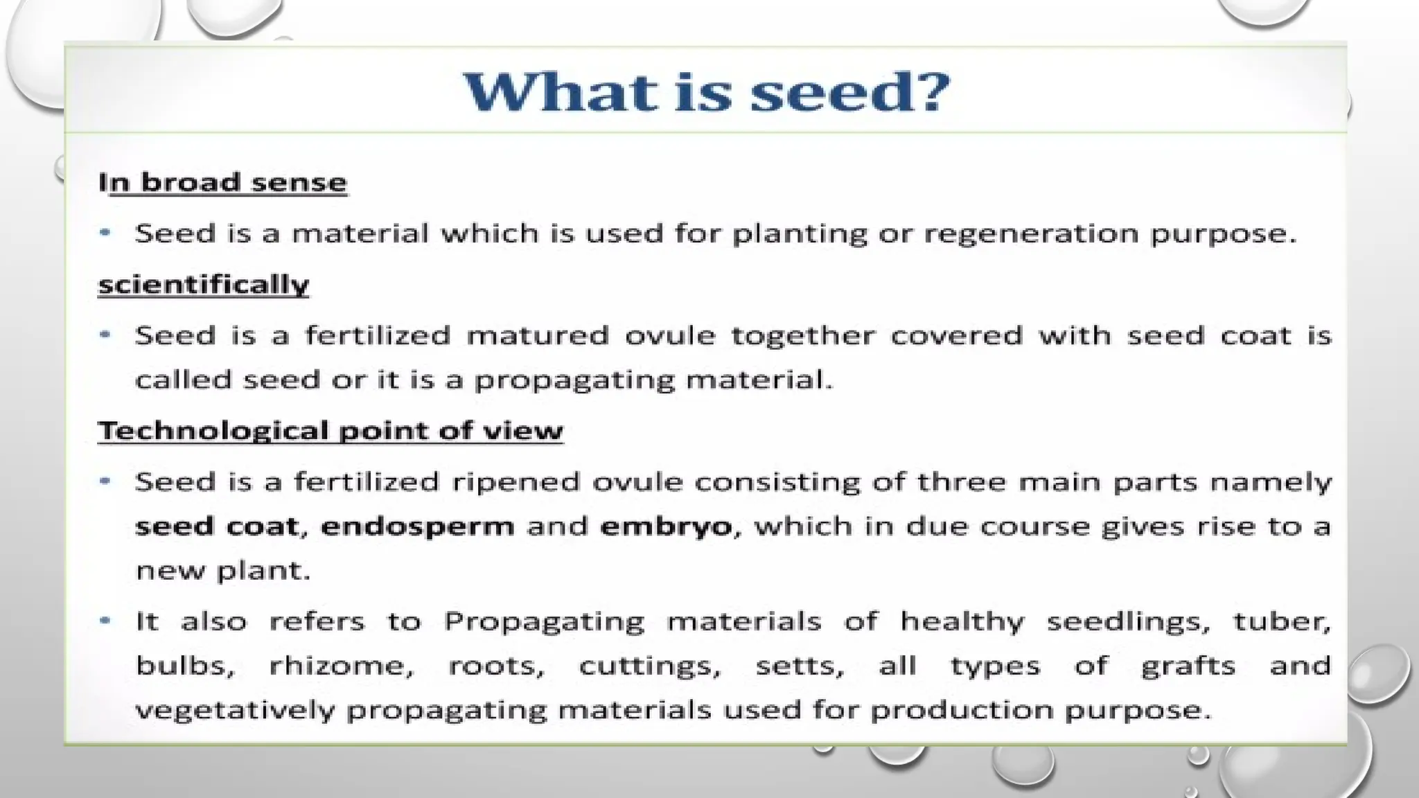 PHT241SEEDTECHPPT FOR BSA PROGRAM AGRICULTURE | PPTX