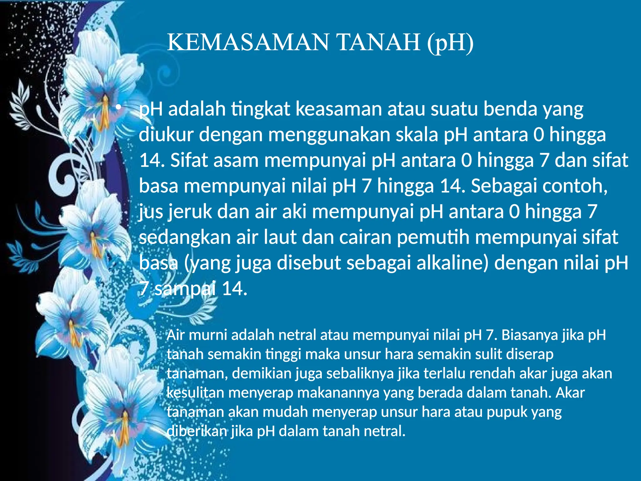 ph tanah dan cara mengetahui pH tanahpptx | PPTX