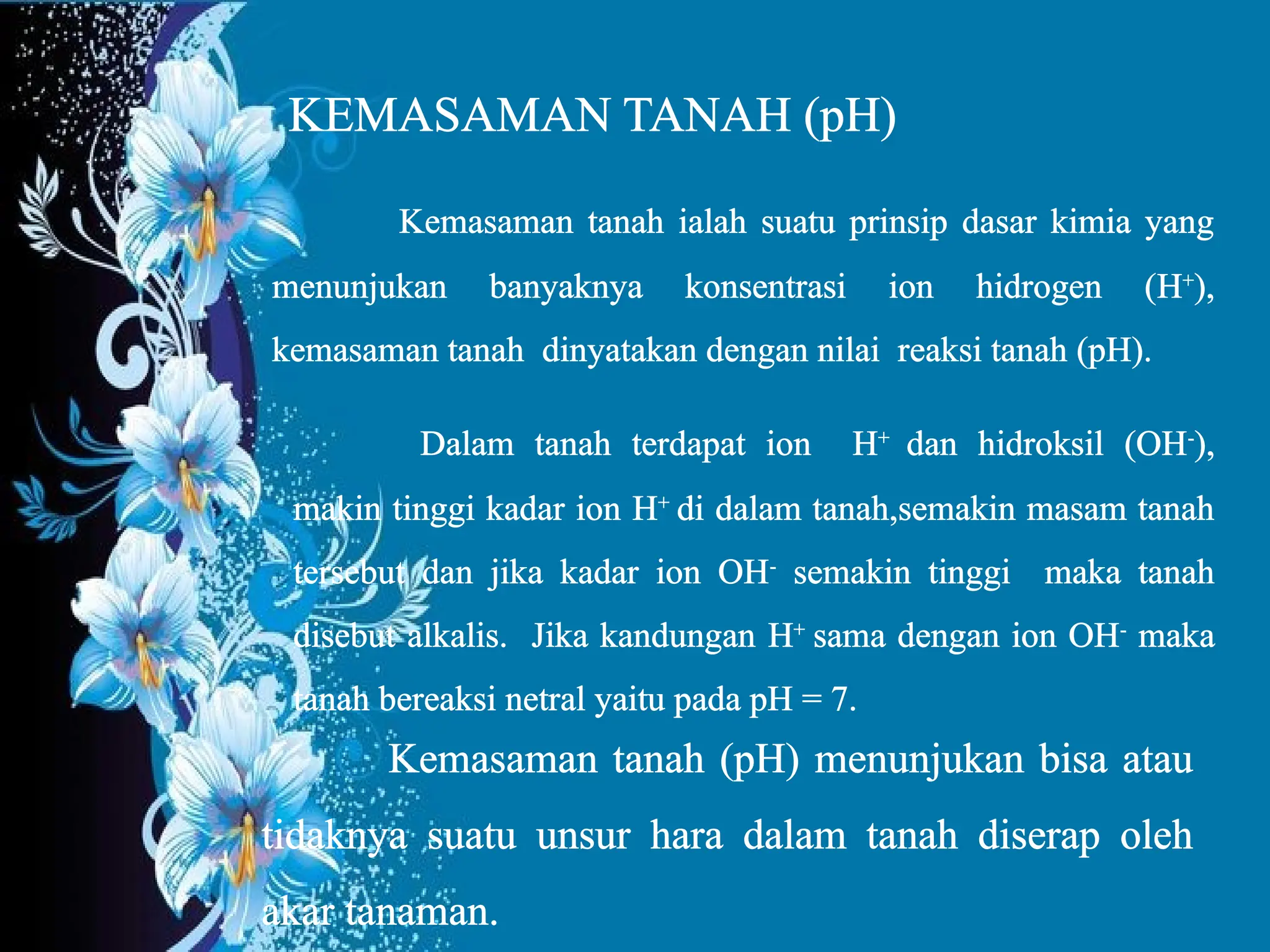 ph tanah dan cara mengetahui pH tanahpptx | PPTX