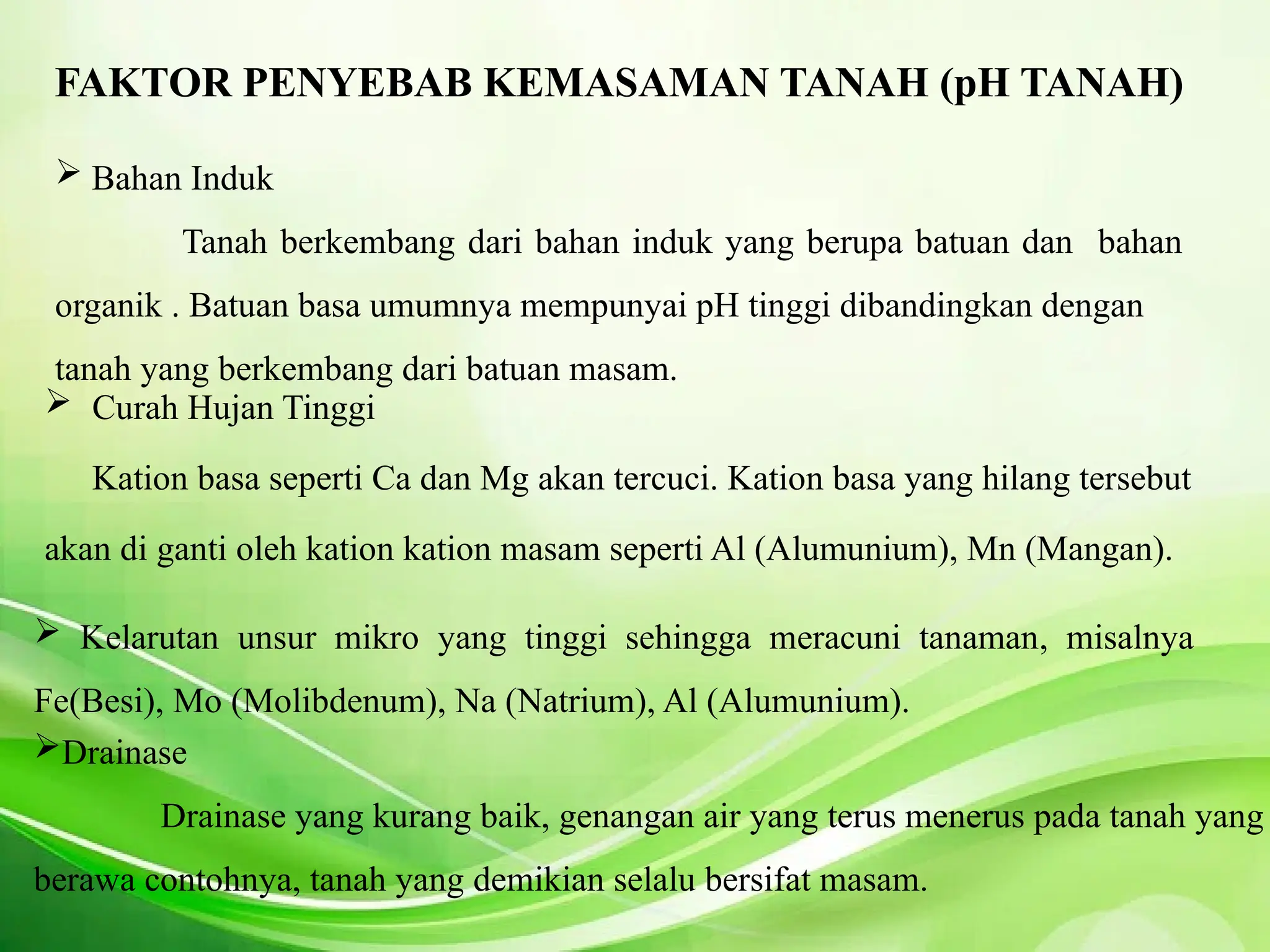 ph tanah dan cara mengetahui pH tanahpptx | PPTX