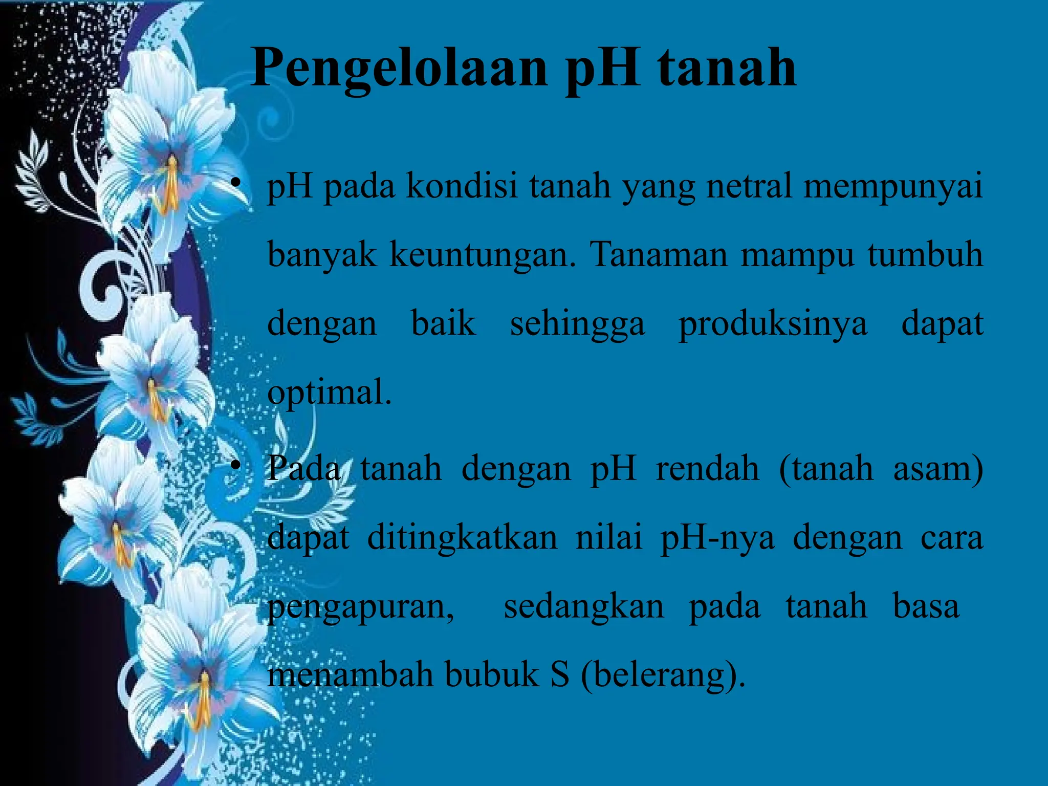 ph tanah dan cara mengetahui pH tanahpptx | PPTX