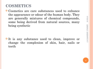 PHTHALATES IN COSMETICS: RISK ON THE HEALTH AND ENVIRONMENT | PPT