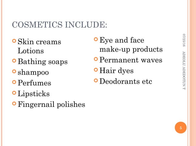 PHTHALATES IN COSMETICS: RISK ON THE HEALTH AND ENVIRONMENT | PPT ...