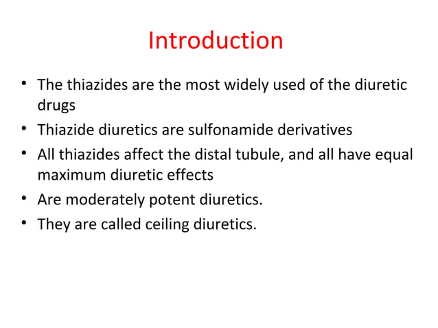 thiazides | PPT