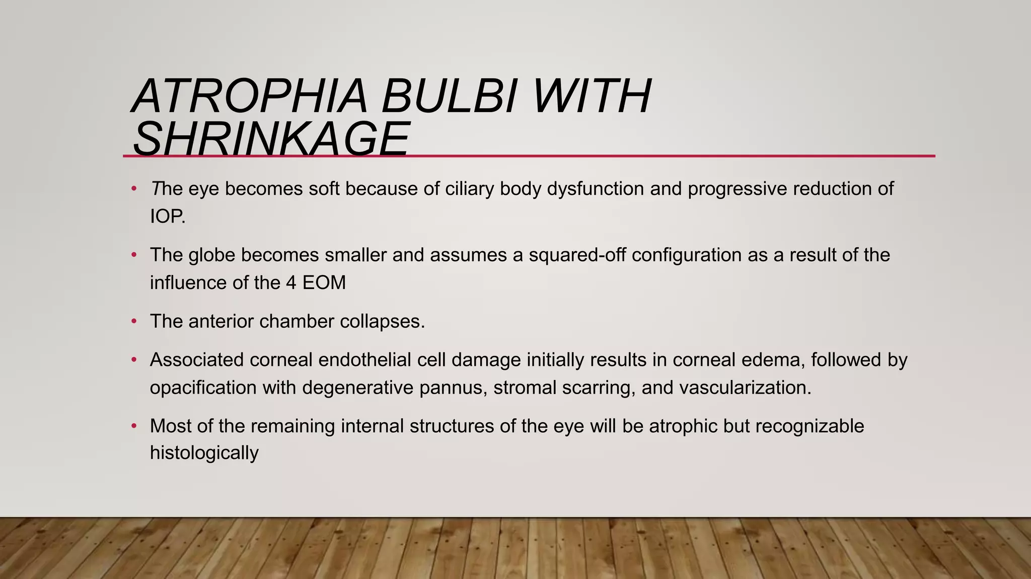 Phthisis bulbi..elias t | PPTX