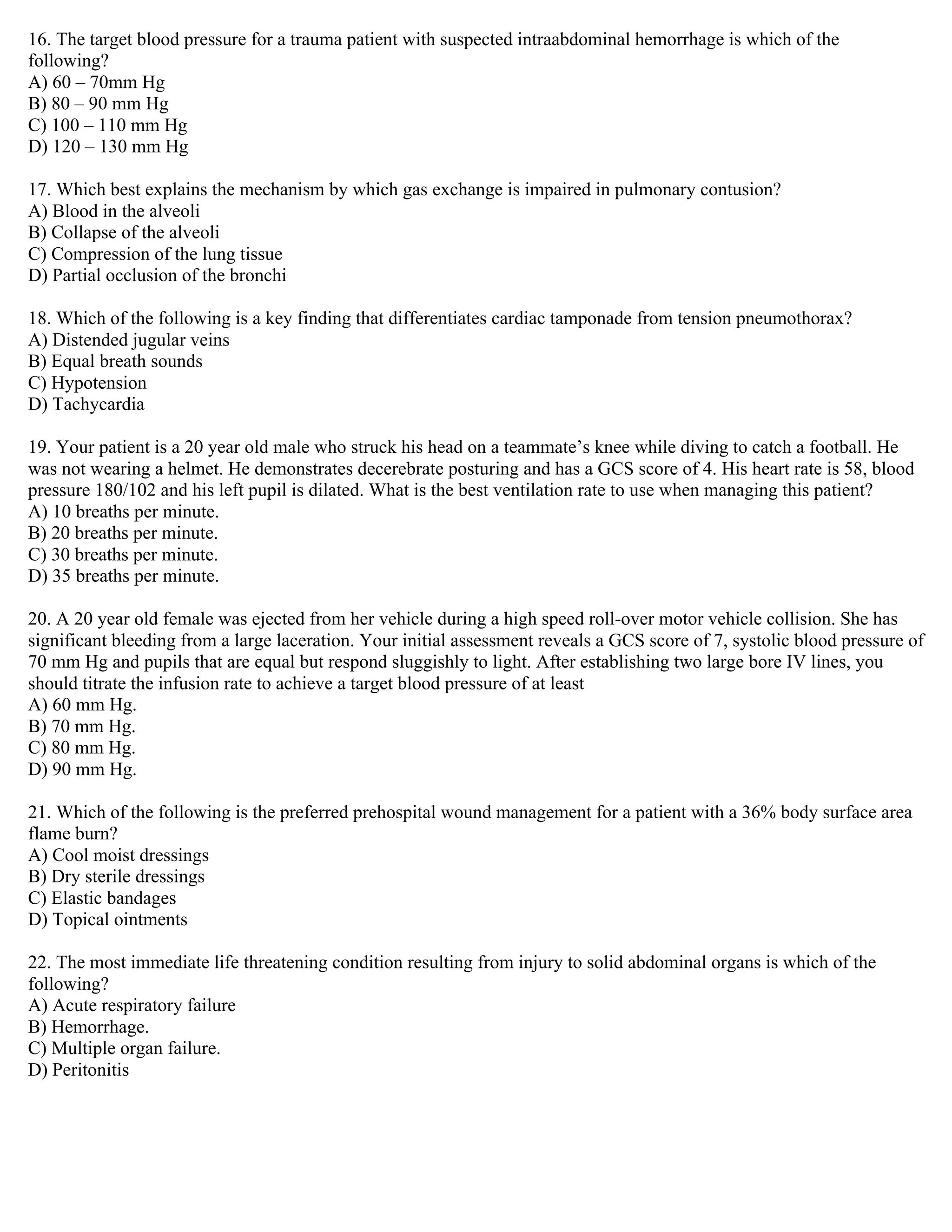 Phtls prep-packet-2-day | PDF