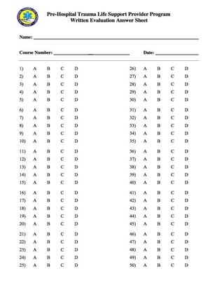 Phtls prep-packet-2-day | PDF