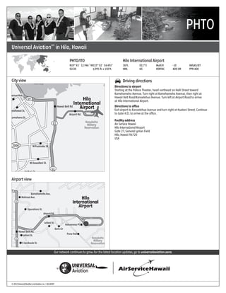 PHTO Ground Handling Agent Hilo International Airport, Hawaii | PDF