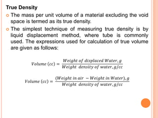 Important Engineering properties such as physical, thermal and aero ...