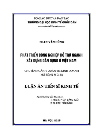 Phát triển công nghiệp hỗ trợ ngành xây dựng dân dụng ở việt nam | PDF